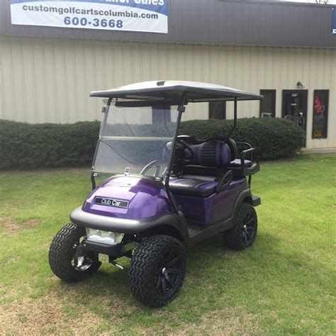 Purple Club Car Precedent Custom Golf Carts Columbia Sales