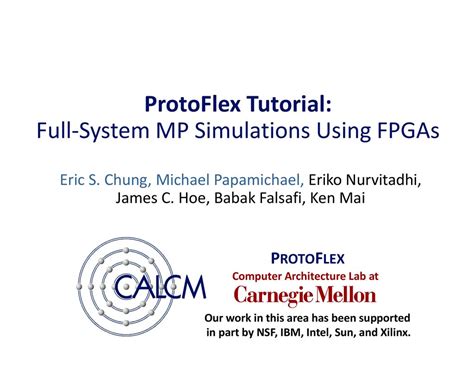 Protoflex Tutorial Full System Mp Simulations Using Fpgas Ppt Download