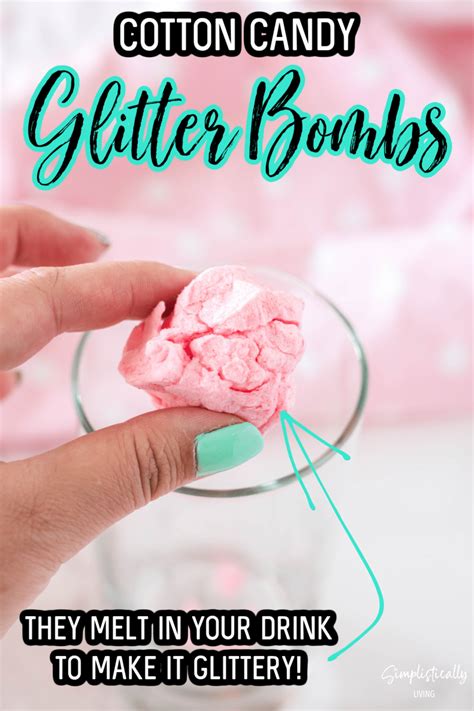 Edible Cotton Candy Glitter Bombs Easy Cotton Candy Bombs