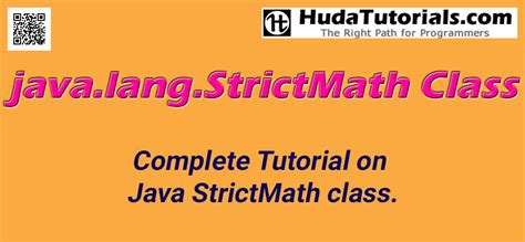 Java Lang Strictmath Class Strictmath Class In Java