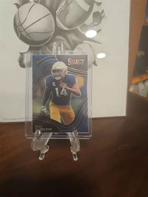 2022 Panini Select Draft Picks Kyle Hamilton Blue Field Level Rc 119