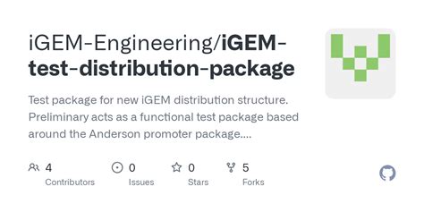 github igem engineering igem test distribution package test package