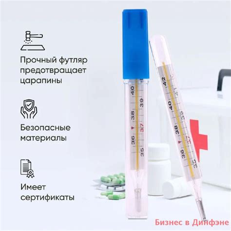 Термометр медицинский максимальный стеклянный "Эка" нертутный - купить ...