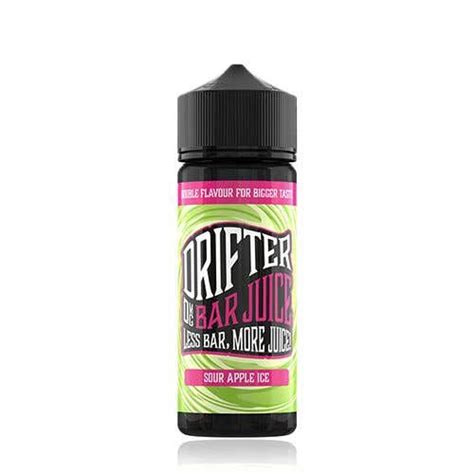 Drifter Bar Juice Sour Apple Ice 100ml E Liquid 2 For £20 Vape Uk
