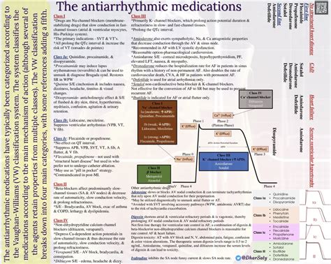 Antiarrhythmic Medications Medical Infographics