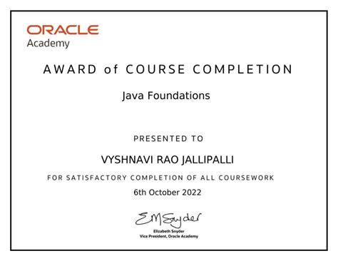 Vyshnavi Rao Jallipalli On Linkedin Technicalhub Oracleacademy