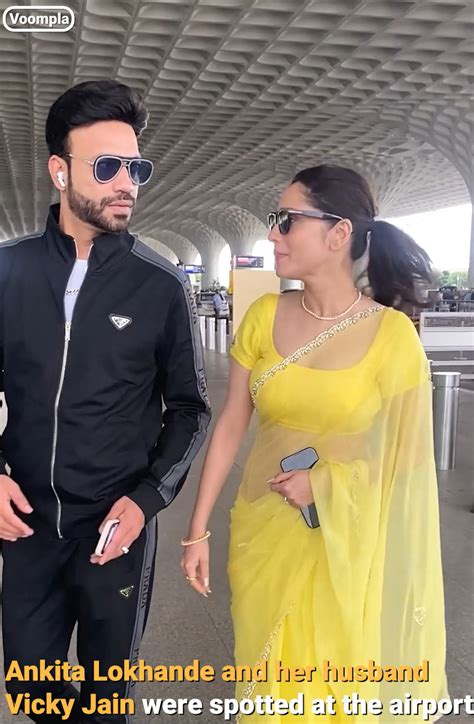 Pavitra Rishta Actress Ankita Lokhande Aayi Airport Pe Saree Aur