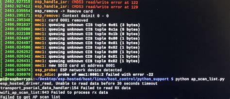Failed To Process Rx Data Error Issue 80 Espressif Esp Hosted