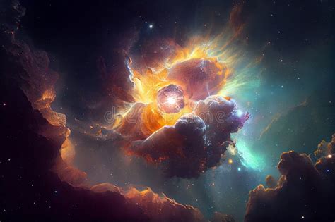 Illustration Of Interstellar Space Stock Illustration Illustration Of