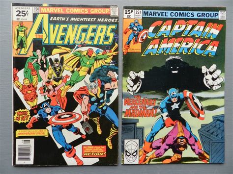 Marvel Comics Avengers And Captain America Bronze Age Set Catawiki