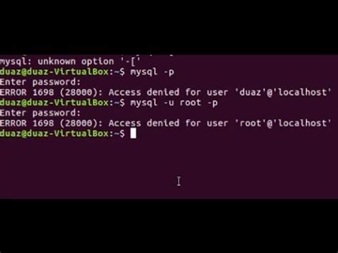 1698 Access Denied For User Root Localhost Mariadb Coremymages