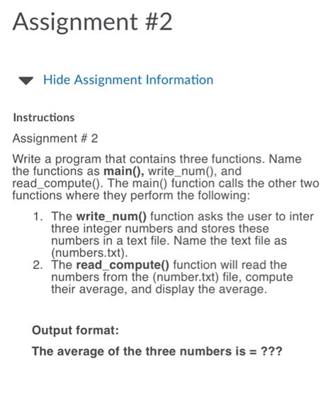 Solved Assignment 2 Hide Assignment Information