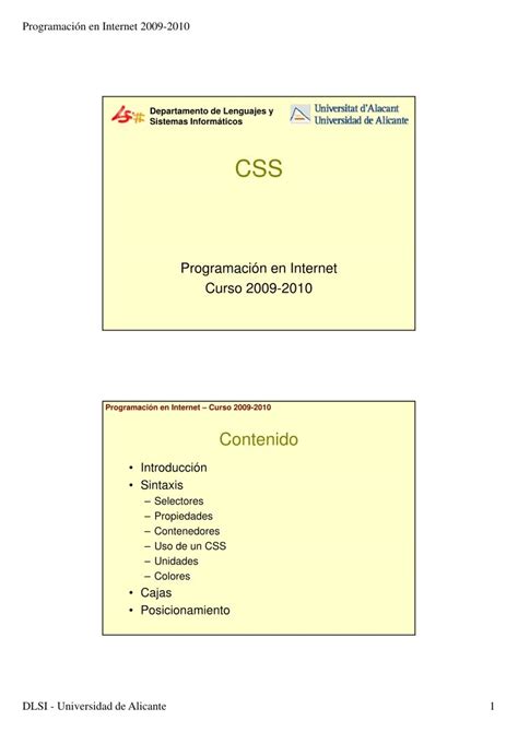 Pdf De Programación Css