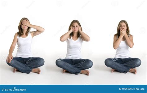 Hear No Evil See No Evil Speak No Evil Stock Image Image Of Concept