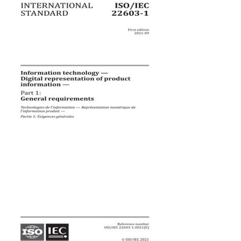 ISO IEC Information Technology Digital Representation Of Product Information