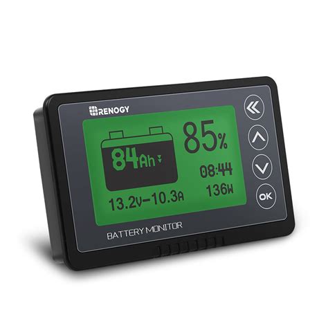 Renogy A Battery Monitor With Shunt High And Low Voltage Programmable