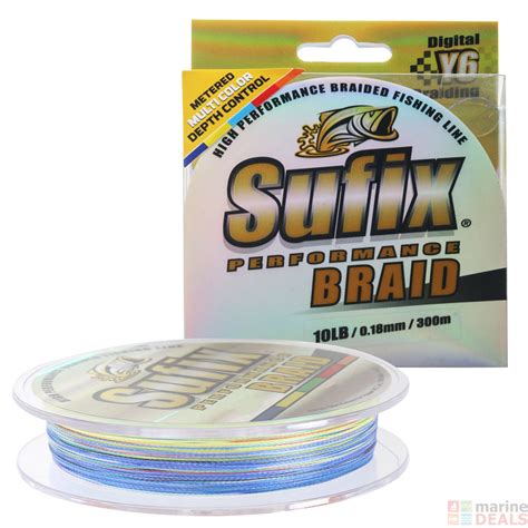 Buy Sufix Performance Multi Colour Braid 300m 10lb 018mm Online At