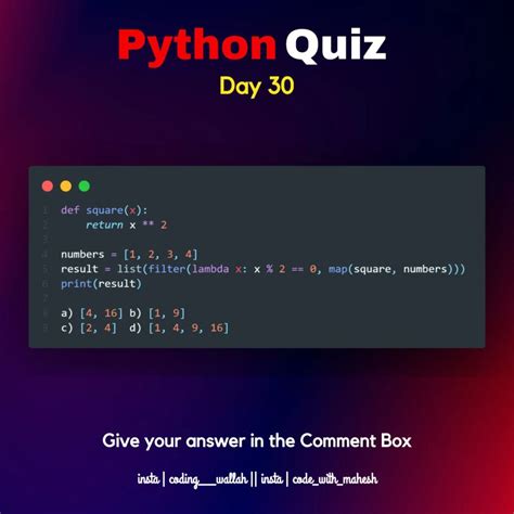 Developer Mahesh On Linkedin Pythonquiz Codechallenge Pythonpuzzles