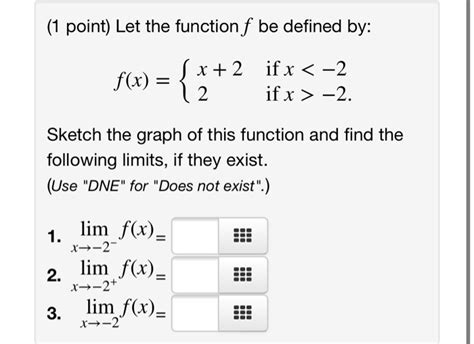 Solved 1 Point Let The Function F Be Defined By F X Chegg Com