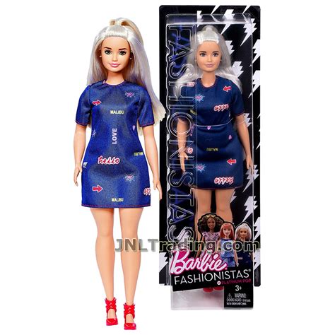 Year 2016 Fashionistas Series 12 Inch Doll 63 Curvy Caucasian Barbi