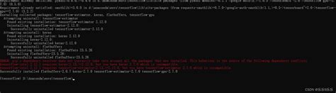 安装tensorflow python记录 重新安装tensorflow csdn博客