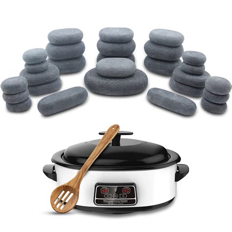 Buy Soulpad Wellbeing Hot Stones Massage Kit 27 Basalt Stones With 6