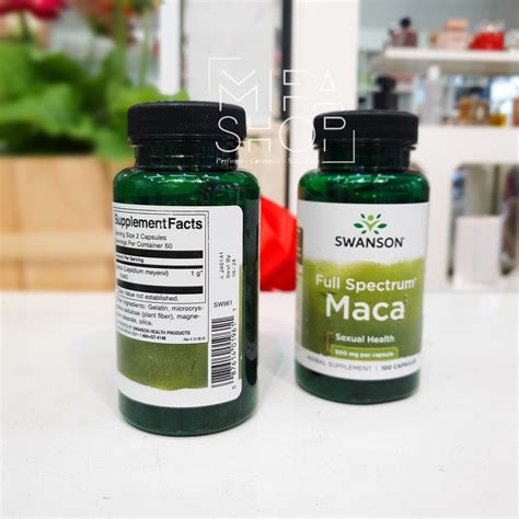 Viên Uống Swanson Maca Sexual Health 500mg Mifashop