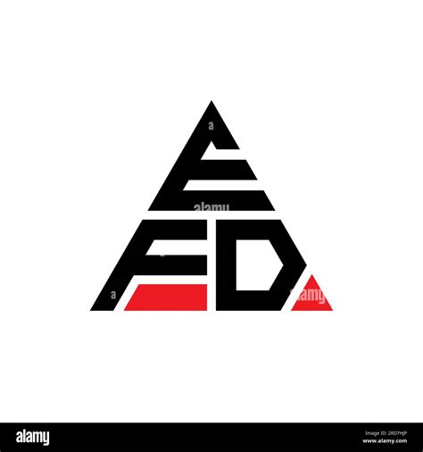 Efd Triangle Letter Logo Design With Triangle Shape Efd Triangle Logo