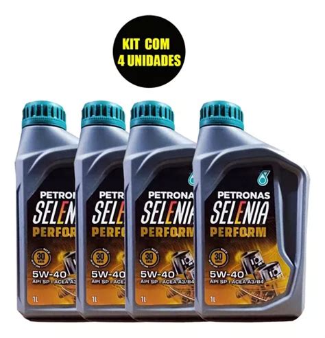Kit Óleos Petronas Selenia Perform w Api Sp Sintético Parcelamento sem juros