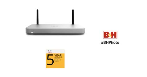 Cisco Meraki Mx67w Routersecurity Appliance With 5 Year