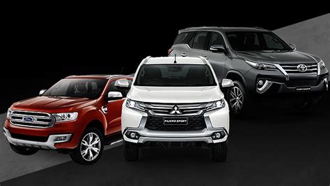 Midsize Suvs Specs Brawl Everest Vs Montero Sport Vs Fortuner
