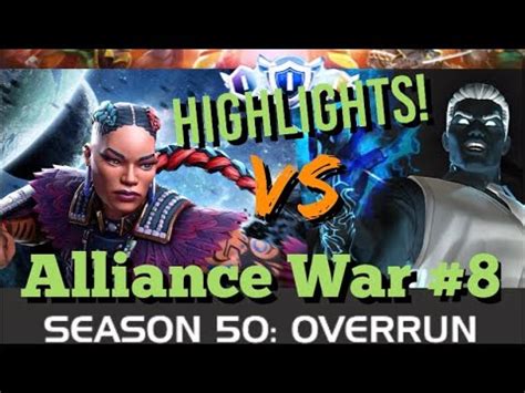 MCOC Alliance War Season 50 War 8 Highlights YouTube