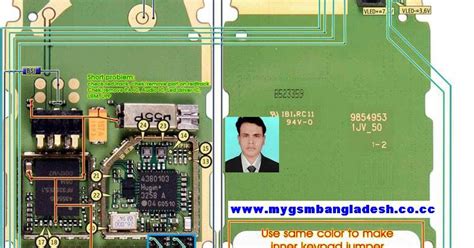 Nokia 1110 Layout Diagram Of Pcb