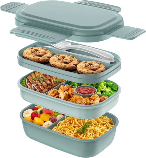 Bento Box Adult Lunch Box Stackable Lunch Container For