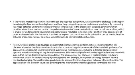 Metabolic Flux Analysis Pptx Endocrine And Metabolic Diseases