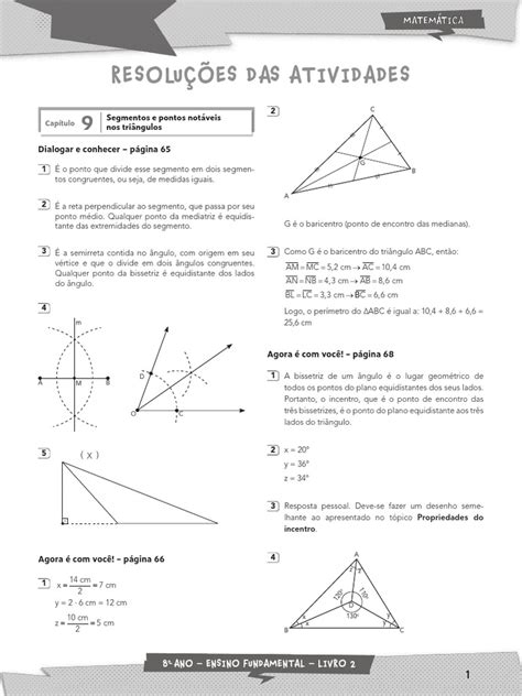 2024 8a Mat L2 Gabarito C9 Pdf Triângulo Geometria Clássica