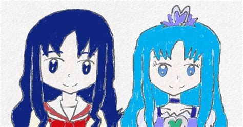 ハートキャッチプリキュア 来海えりかキュアマリン水沢史絵さん誕生日記念 カオルイリク不可のイラスト Pixiv