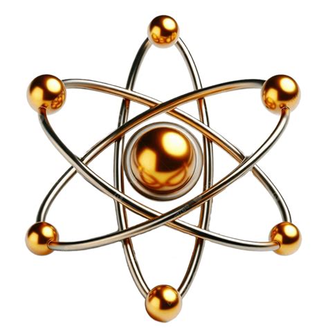 3d Atom Logo Atom Icon Neon Light Atomic Neutron Atom Blue Color