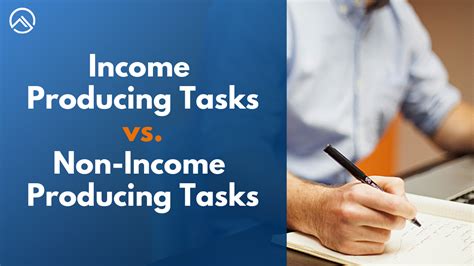 Income Producing Tasks Vs Non Income Producing Tasks Reva Global