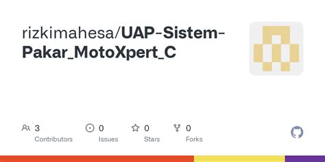 Github Rizkimahesa Uap Sistem Pakar Motoxpert C