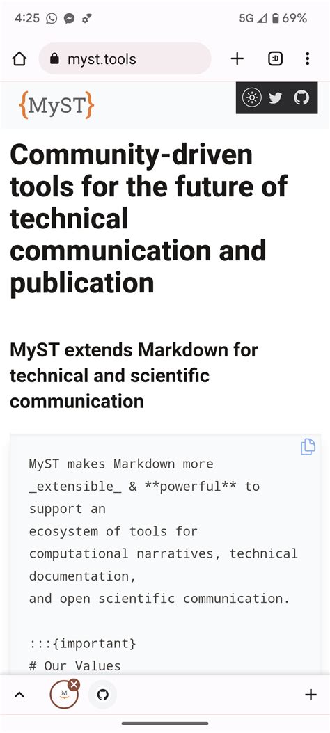 No Sidebar On Mobile Main Page And Sandbox · Issue 129 · Jupyter Bookmystmd · Github