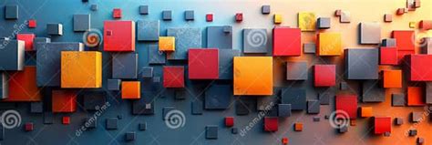A Wall Filled With Various Colored Squares In A Striking Display Of Hues And Patterns Stock