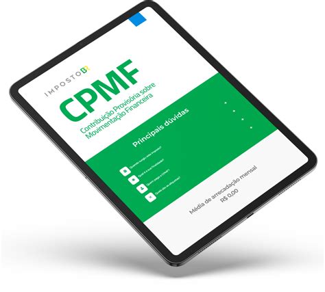 Imposto Cpmf O Que é Como Funciona Impostobr