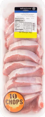 Moist And Tender Boneless Pork Loin Center Cut Chops 25 Lb Kroger
