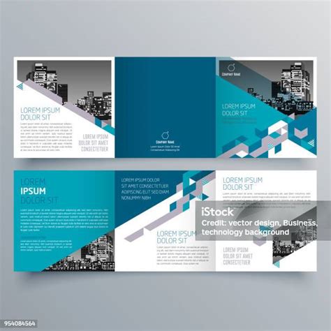 브로셔 디자인 브로셔 템플릿 창조적인 삼중 트렌드 브로셔 3단 브로슈어에 대한 스톡 벡터 아트 및 기타 이미지 3단 브로슈어 개념 개념과 주제 Istock