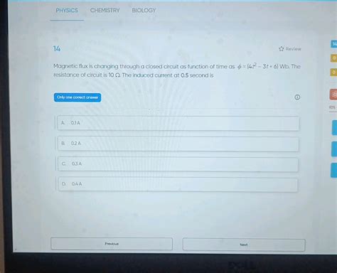 PHYSICS CHEMISTRY BIOLOGY 14 Review Magnetic StudyX
