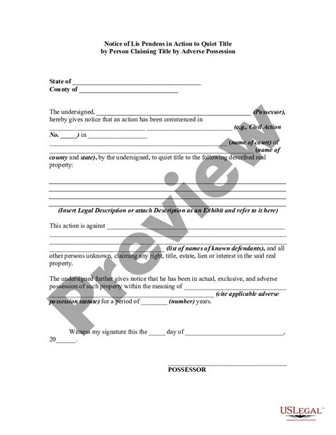 Lis Pendens Form Sample With Lien Release Us Legal Forms Lis Pendens Form Sample With Lien Release Us Legal Forms
