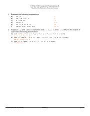 Module 3 Self Review Exercise Answer Pdf ENGG1340 Computer