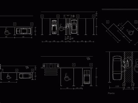 Handicapped Parking 2d Dwg Block For Autocad • Designs Cad