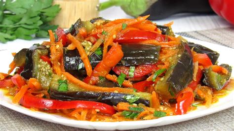 Баклажаны по корейски ☆ Простой рецепт Как приготовить баклажаны вкусно